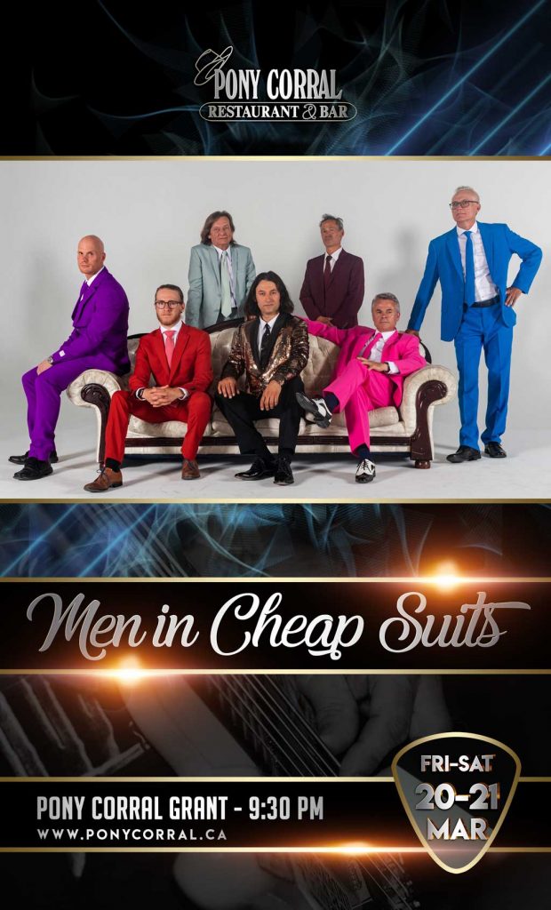 Men in Cheap Suits at Grant | Pony Corral Restaurant & Bar | Winnipeg